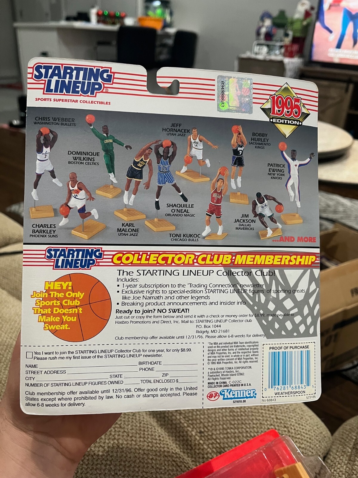 1995 Kenner Starting Lineup NBA Clarence Weatherspoon Philadelphia ...