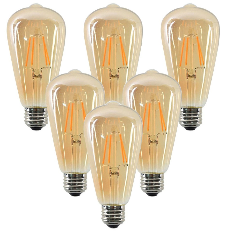 Dimmable E27 Retro Vintage Flexible LED Edison Spiral Filament Light ...