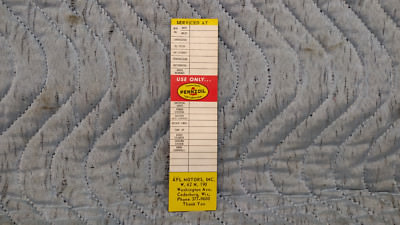 RARE VINTAGE PENNZOIL DOOR JAM STICKER OLD SCHOOL HOTROD RATROD ...