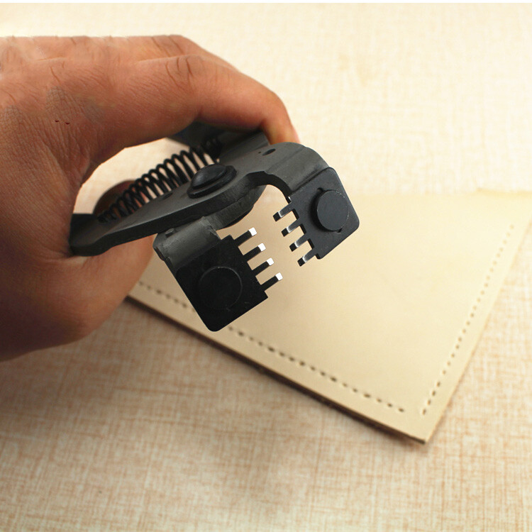 Leathercraft Pricking Iron Diamond Stitching Leather Lacing Nippers 4MM ...