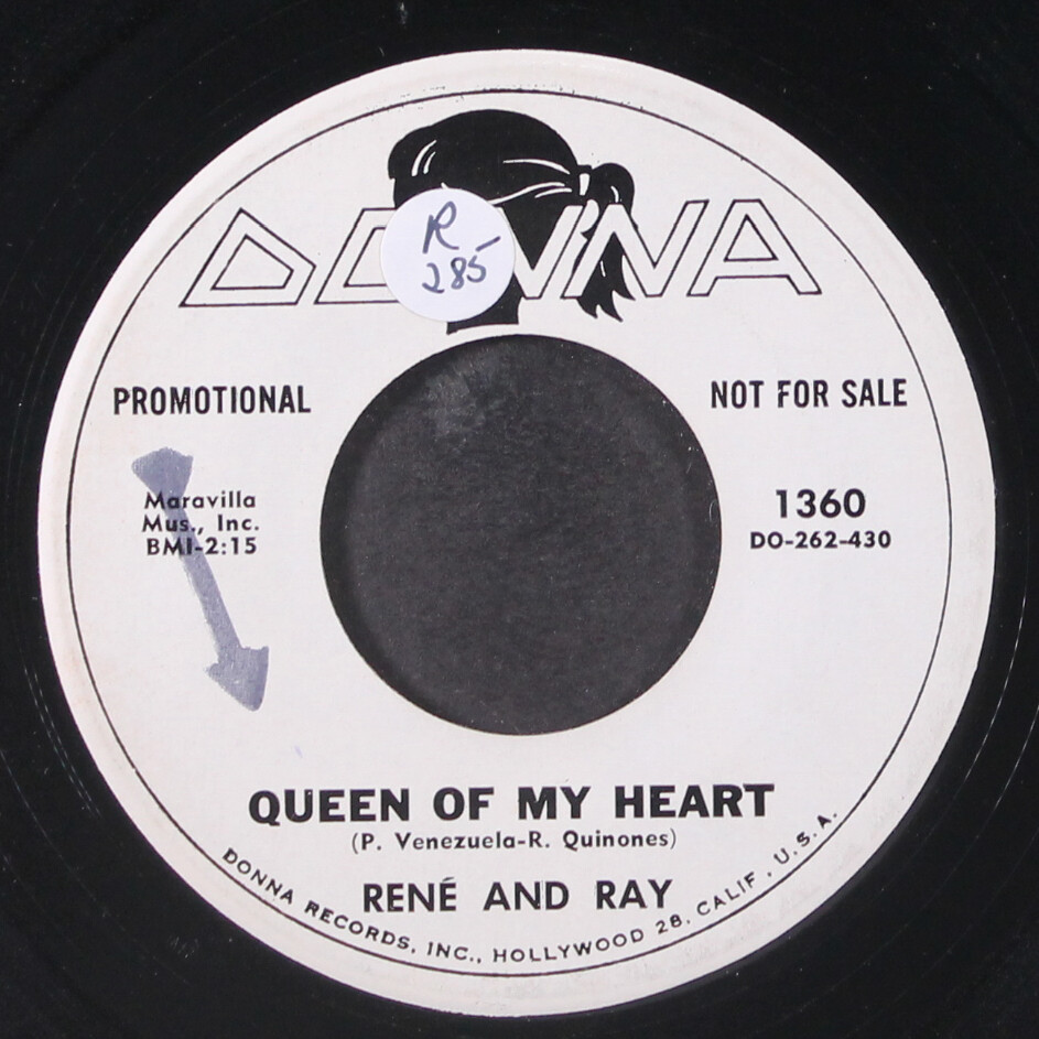 RENE & RAY: queen of my heart / do what you feel DONNA 7" Single 45 RPM ...