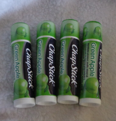 New ChapStick Lip Balm Green Apple (4) 0.15oz | eBay