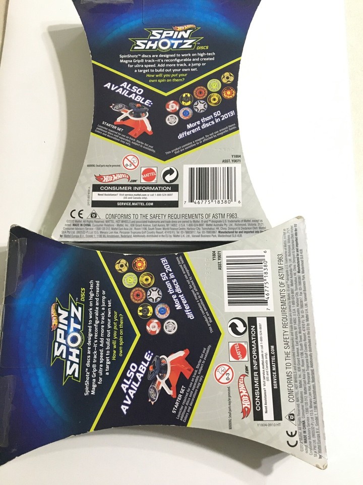 2 - 2 Packs Wheels Spin Shotz Hyper Speed Track Discs Endurance Pack ...