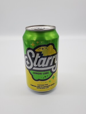 NEW 2023 Starry Soda Pop Lemon Lime Caffeine Free 12 oz Soda Can ...