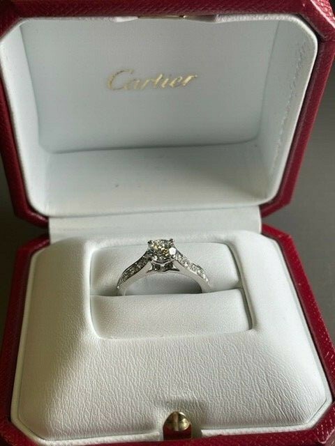 Authentic Cartier Diamond Engagement ring "1895" | eBay