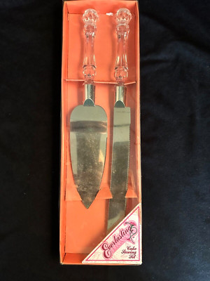 Everlasting Stainless Steel Wedding Cake Serving Set | eBay