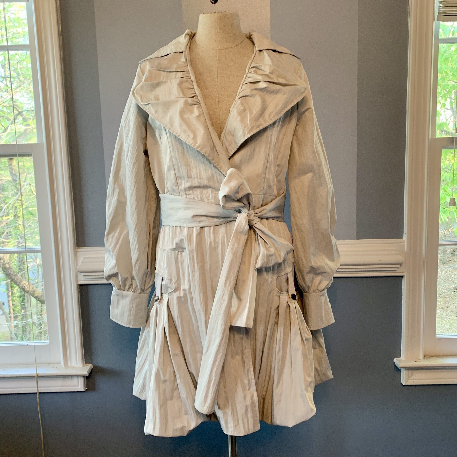 P. Luca Milano Rain Coat Trench Style Short Coat, Siz… - Gem
