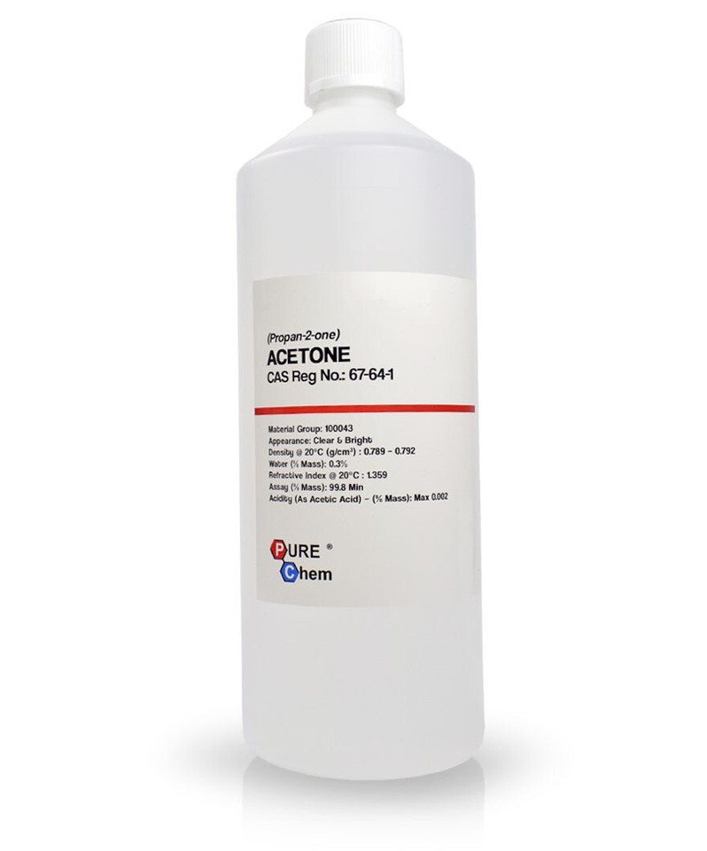 Acetone 99.8% Purity Lab Grade Quality Multi Listing Pure Chem (White ...