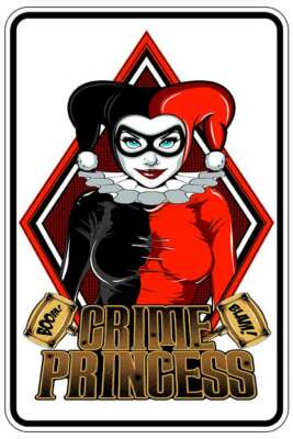 CRIME PRINCESS sign Metal funny man cave home decor H290 | eBay