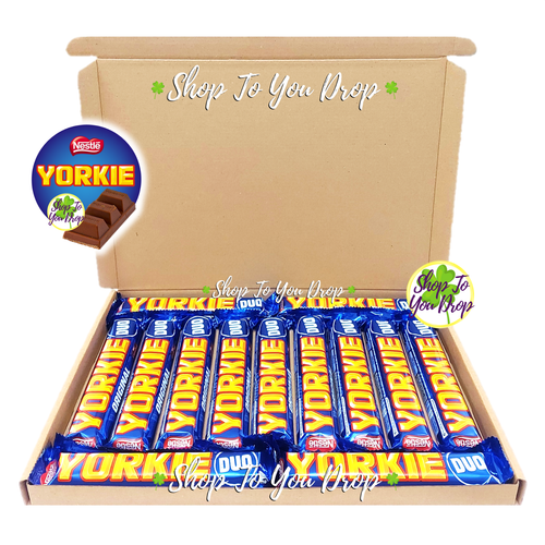 13 x YORKIE DUO 72G MILK CHOCOLATE BARS GIFT BOX Snack Treat Present ...