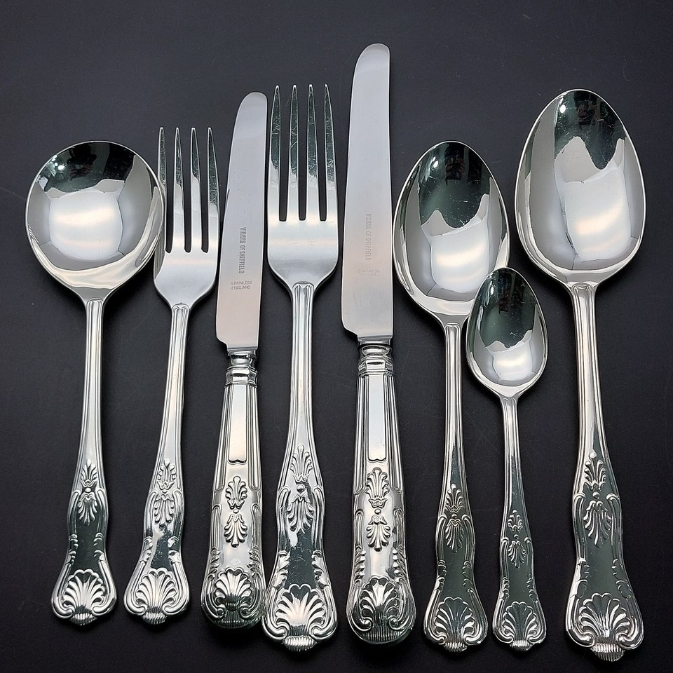 Kings Pattern - Viners Canteen For 6 Settings - EPNS - Silver Plated ...
