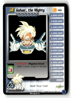 Dragon Ball Z TCG - Gohan, the Mighty 166 - Limited - Cell Saga Score ...
