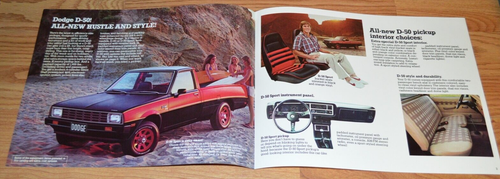 1979 DODGE D50 SPORT PICKUP TRUCK ORIGINAL DEALER FOLDOUT POSTER ...