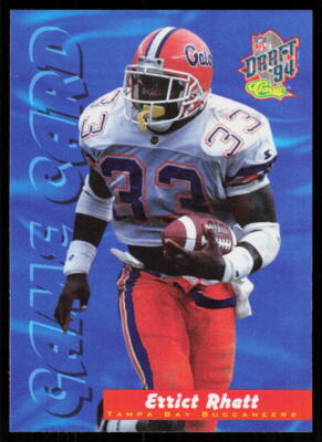 1994 Classic NFL Draft Errict Rhett #GC10 Football Tampa Bay Buccaneers ...