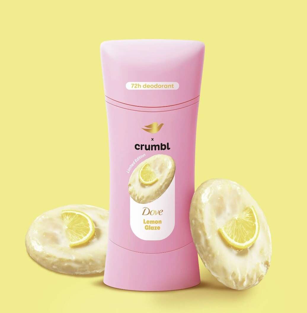 Dove X Crumbl 🍋 Lemon Glaze Cookie Deodorant Stick 2.6 oz. NEW | eBay