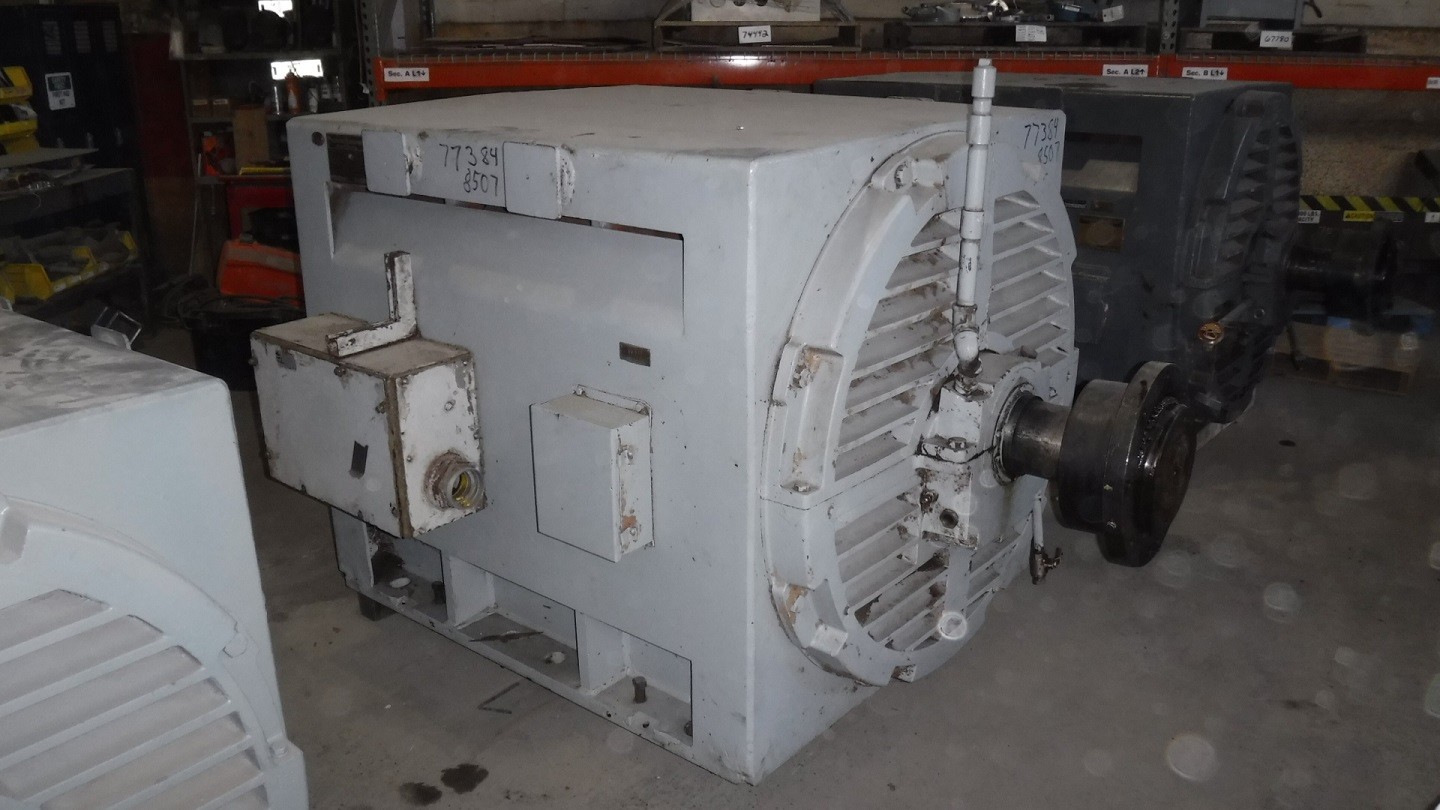 800 HP General Electric Synchronous Motor, 600 RPM, Fr. 8507S, DPSB ...