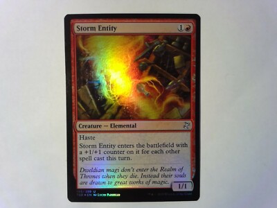 Foil Storm Entity Time Spiral Remastered - Magic the Gathering MtG Red | eBay