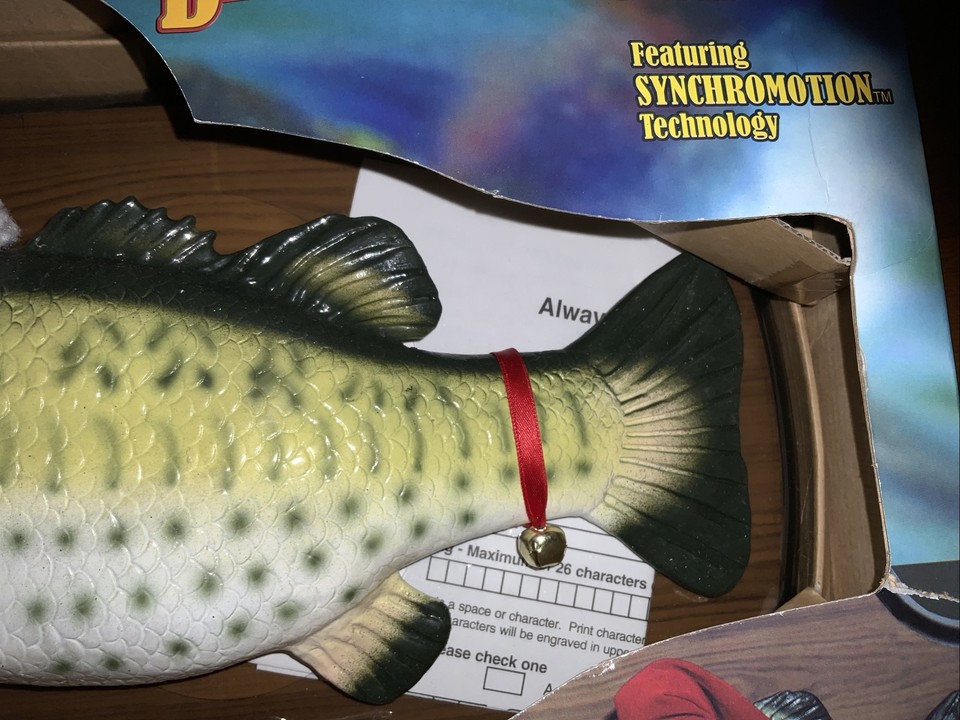 GEMMY Big Mouth Billy Bass Sings Jingle Bells Christmas 2000 Singing ...