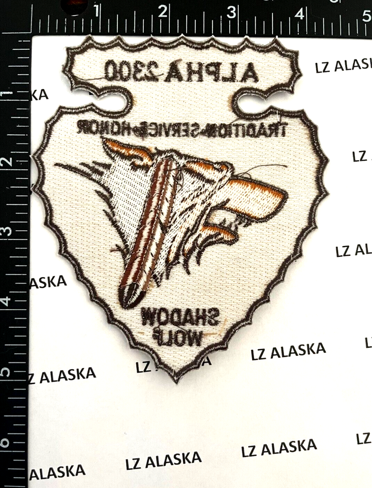ALPHA 2300 SHADOW WOLF NATIVE AMERICAN NARCOTICS TRACKERS TAN PATCH ...