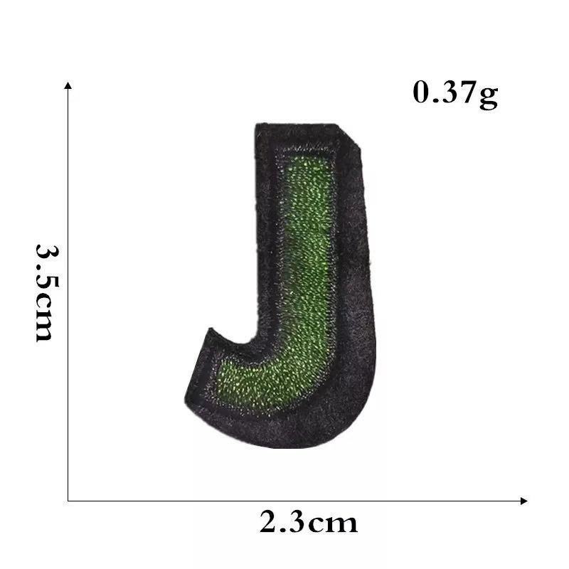 Alphabet Letters Embroidered Patches For Clothing Iron-on/Sew-on Patch ...