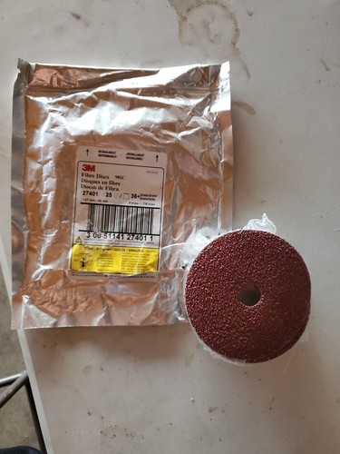 3M Fiber Disc 982C Precision Shaped Ceramic Grain 5" x 7/8" 36+ Grit ...