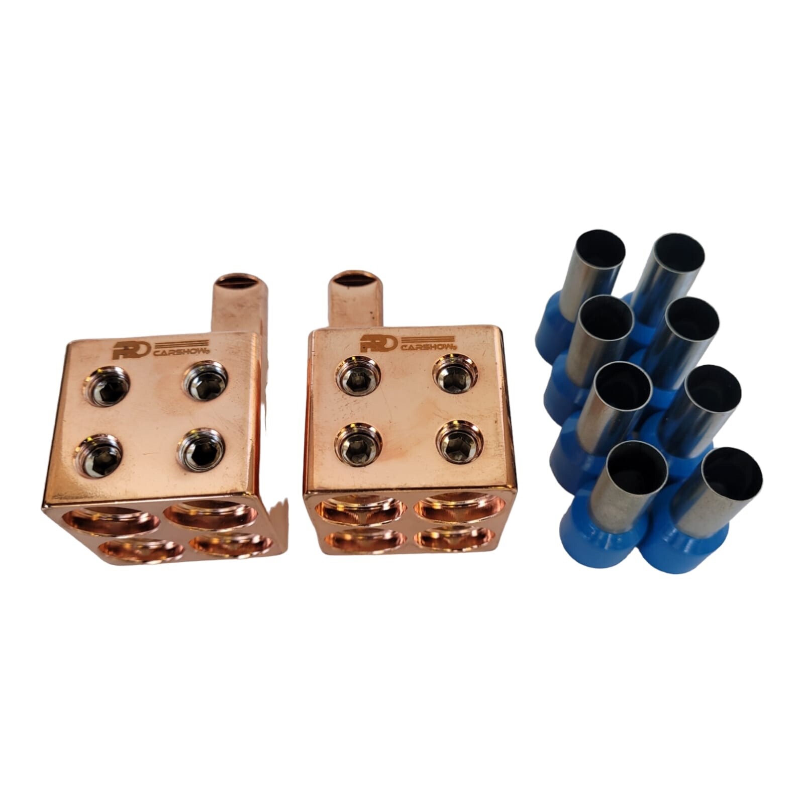 RDCARSHOW CAR AUDIO QUAD SPEAKER WIRE AMP INPUTS 4 SPOT SET SCREW+ FREE ...