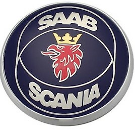 NEW SAAB 9-5 98-00MY SALOON SCANIA BOOT BADGE 4833638 | eBay Australia