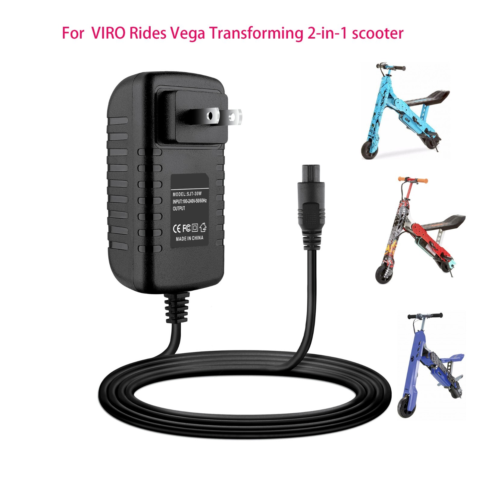 AC Adapter battery charger for VIRO Rides Vega Transforming 2-in-1 ...