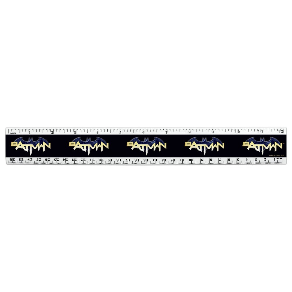 Batman Logo 12 Inch Standard and Metric Plastic Ruler | eBay
