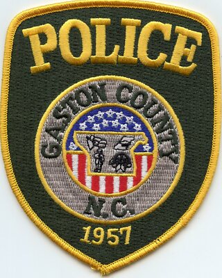 GASTON COUNTY NORTH CAROLINA NC green letters POLICE PATCH | eBay
