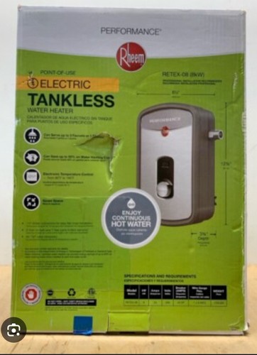 Rheem RETEX-13 Tankless Water Heater/Boiler - Gray 20352682921| eBay