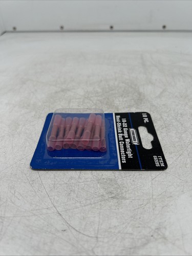 10 Pink HEAT SHRINK BUTT CONNECTORS WIRE 18-22 GAUGE WATERPROOF WIRING ...