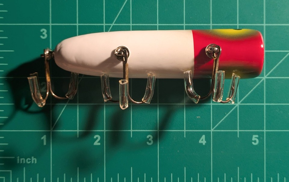 Luhr Jensen RW Bass-Oreno VINTAGE 4" Wooden Fishing Lure | eBay