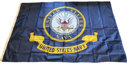 United States Navy Emblem Wall Flag Nylon HUGH 46 X 70 Inches, New | eBay