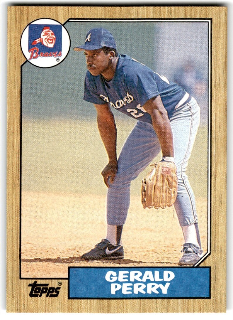 1987 Topps Baseball Cards Gerald Perry Atlanta Braves #639 | eBay