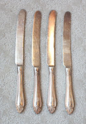 LOT 4 Rogers & Hamilton Marquis Pattern 1900 Dinner Knives Knife 8.75 ...