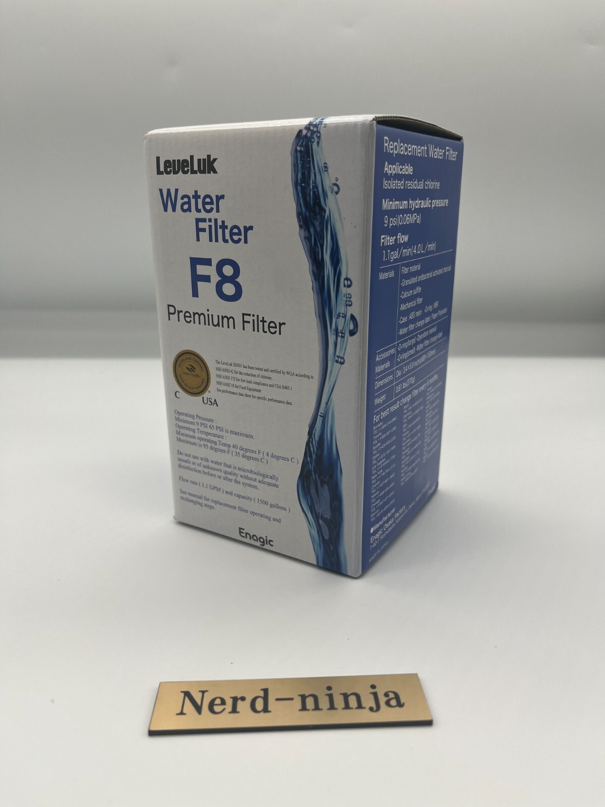 Leveluk F8 Filter for Kangen K8 Water Ioniser Machine Made by Enagic ...