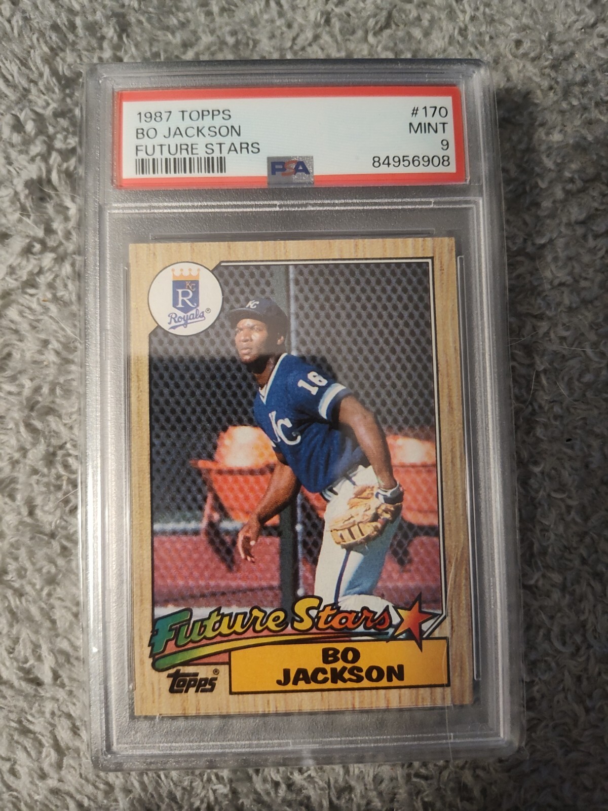 1987 Topps Tiffany Future Stars #170 Bo Jackson Royals RC Rookie PSA 9 ...