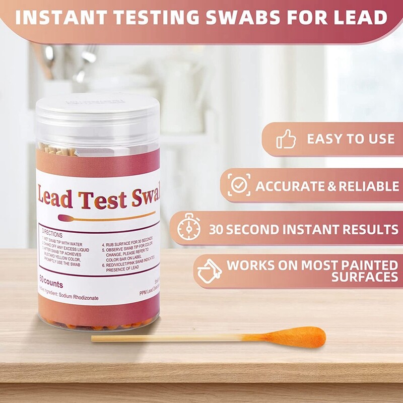 Lead Test Kit Swabs - Lead Paint Test Kit, Lead Check Swab for Home Use ...