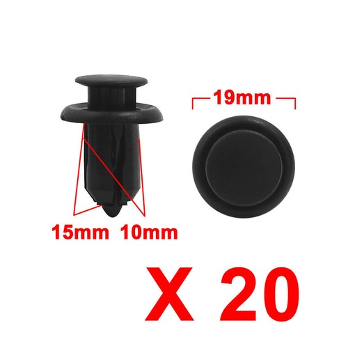 20pcs 10mm Dia Hole Car Fixing Clips Plastic Expanding Rivets Fasteners ...