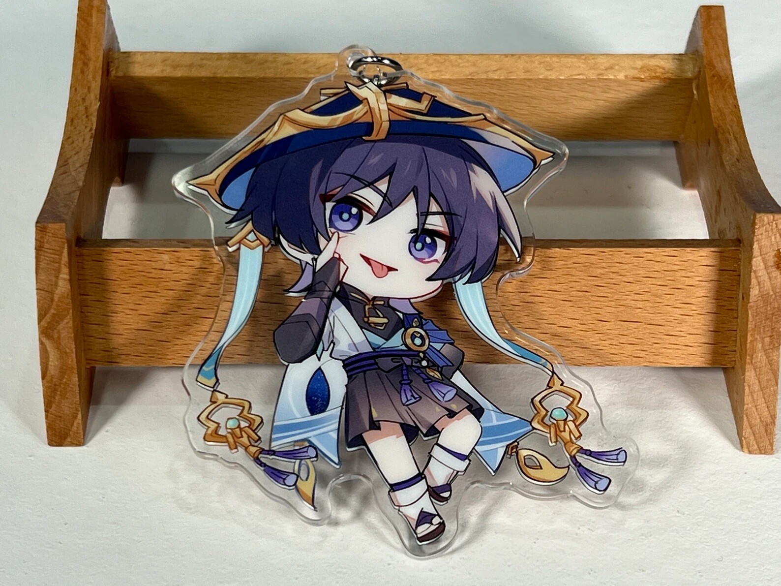 Genshin Impact Scaramouche Wanderer Keychain Keyring Acrylic Stand ...