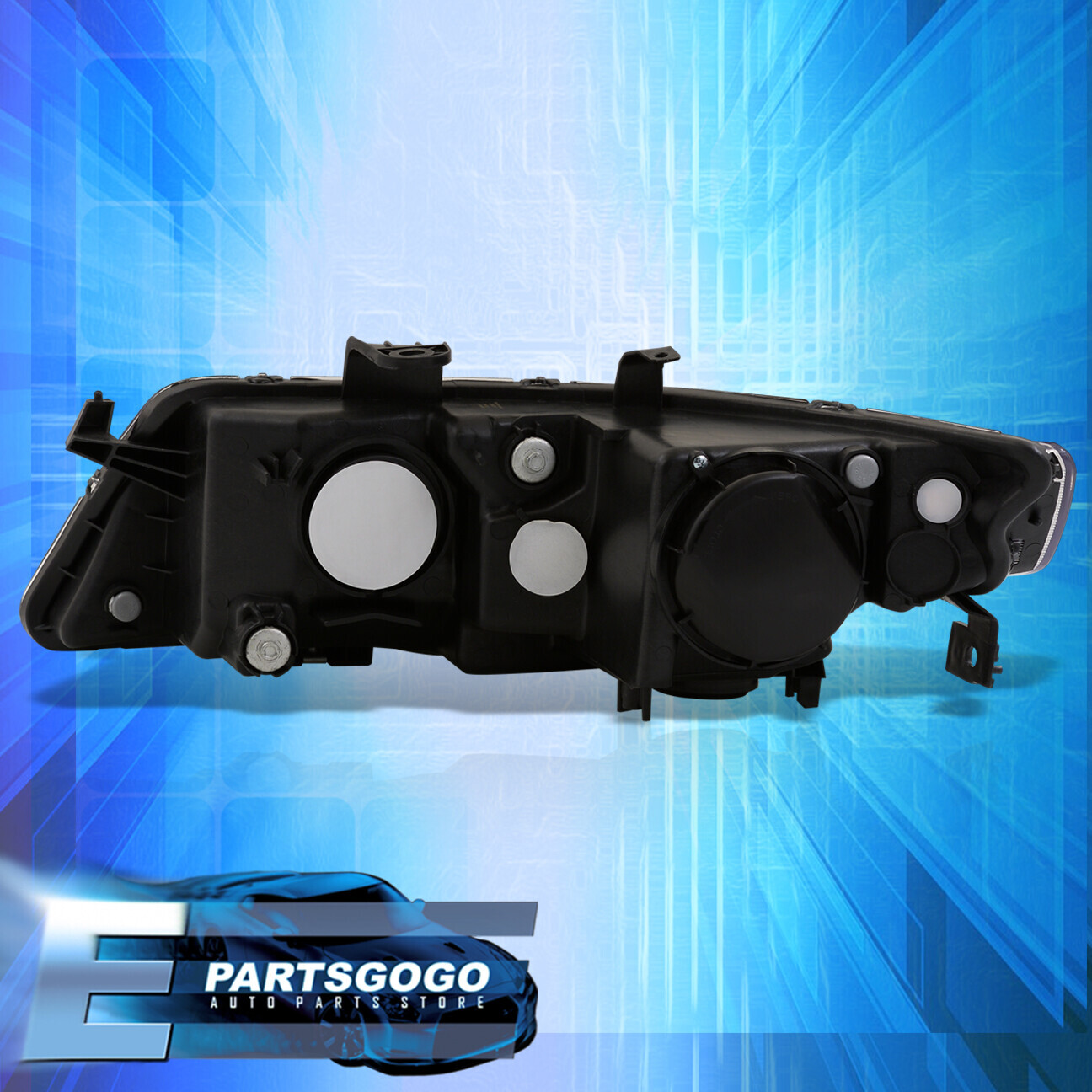 For 04-08 Acura TSX CL9 JDM Projector Headlights Lamps Black Clear ...