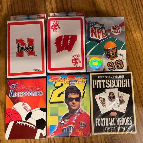 Lot Vintage Sports Playing Cards Decks 12 Total New | eBay