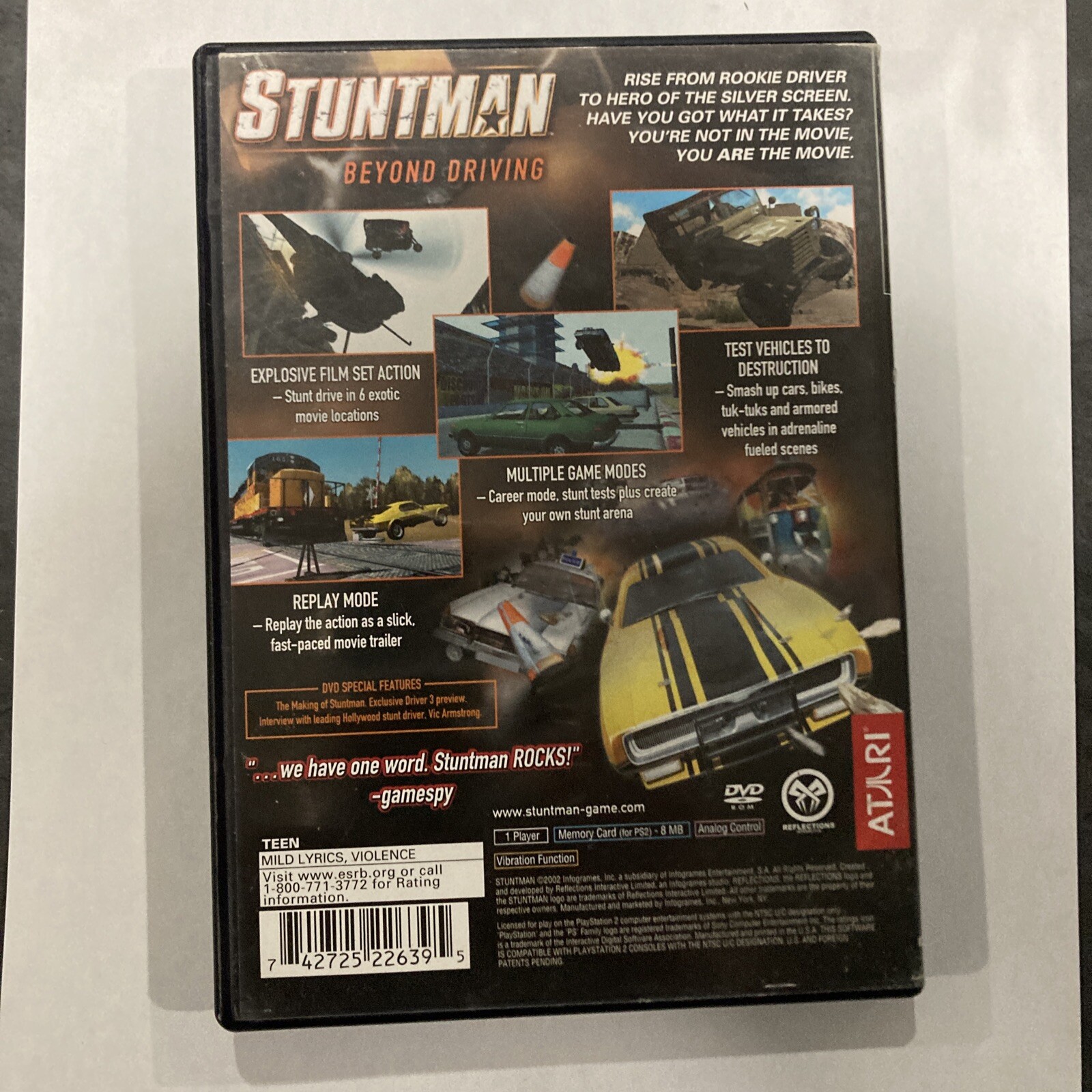Stuntman Sony Playstation 2 PS2 Game Complete w/ manual 742725226395| eBay