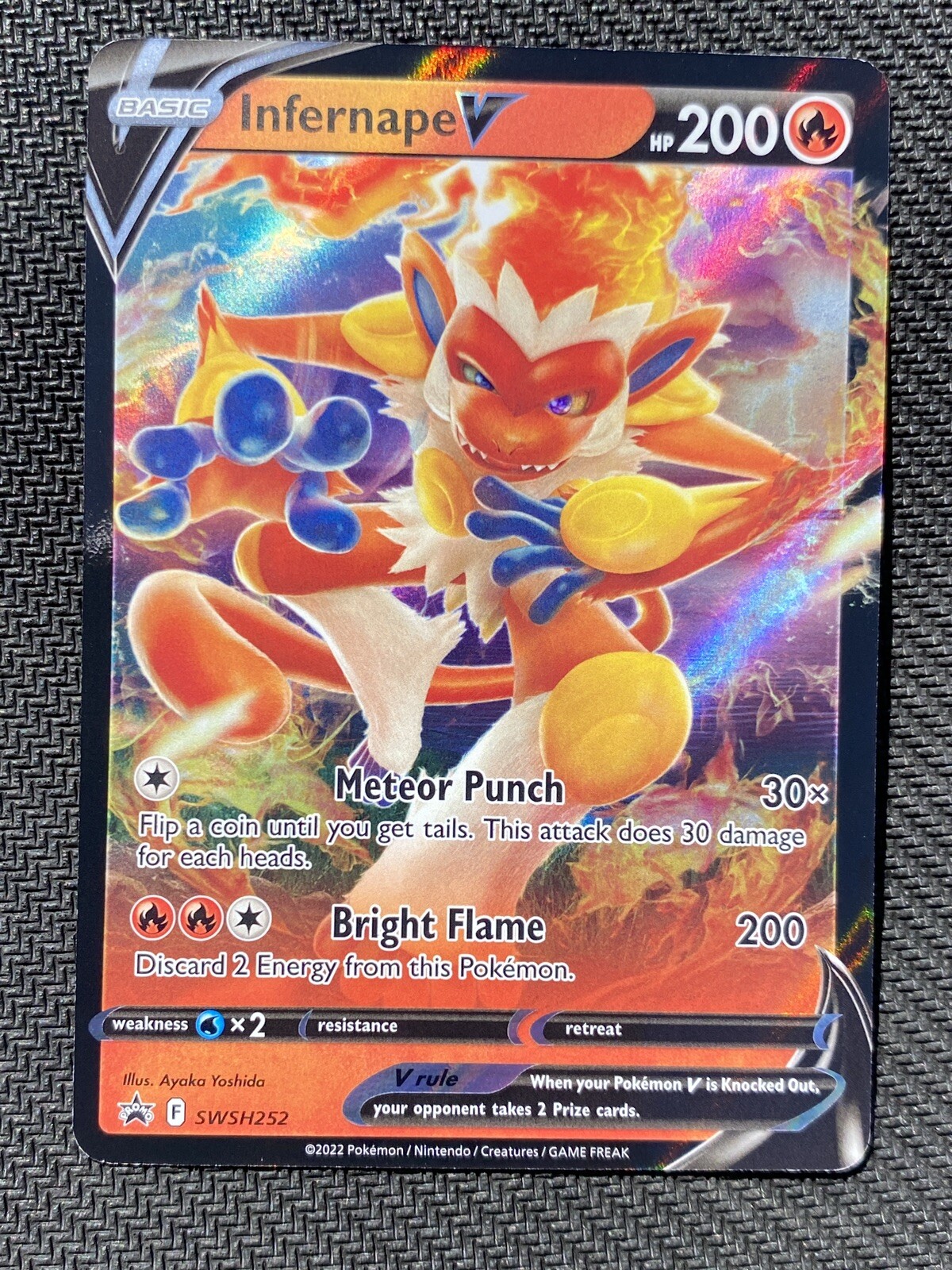 Pokémon TCG Infernape V SWSH Black Star Promos SWSH252 Holo Promo for ...