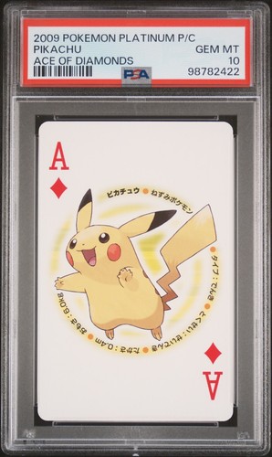 PSA 10 - 2009 Pokemon Platinum P/C PIKACHU Ace Of Diamonds Rare POP 6 ...