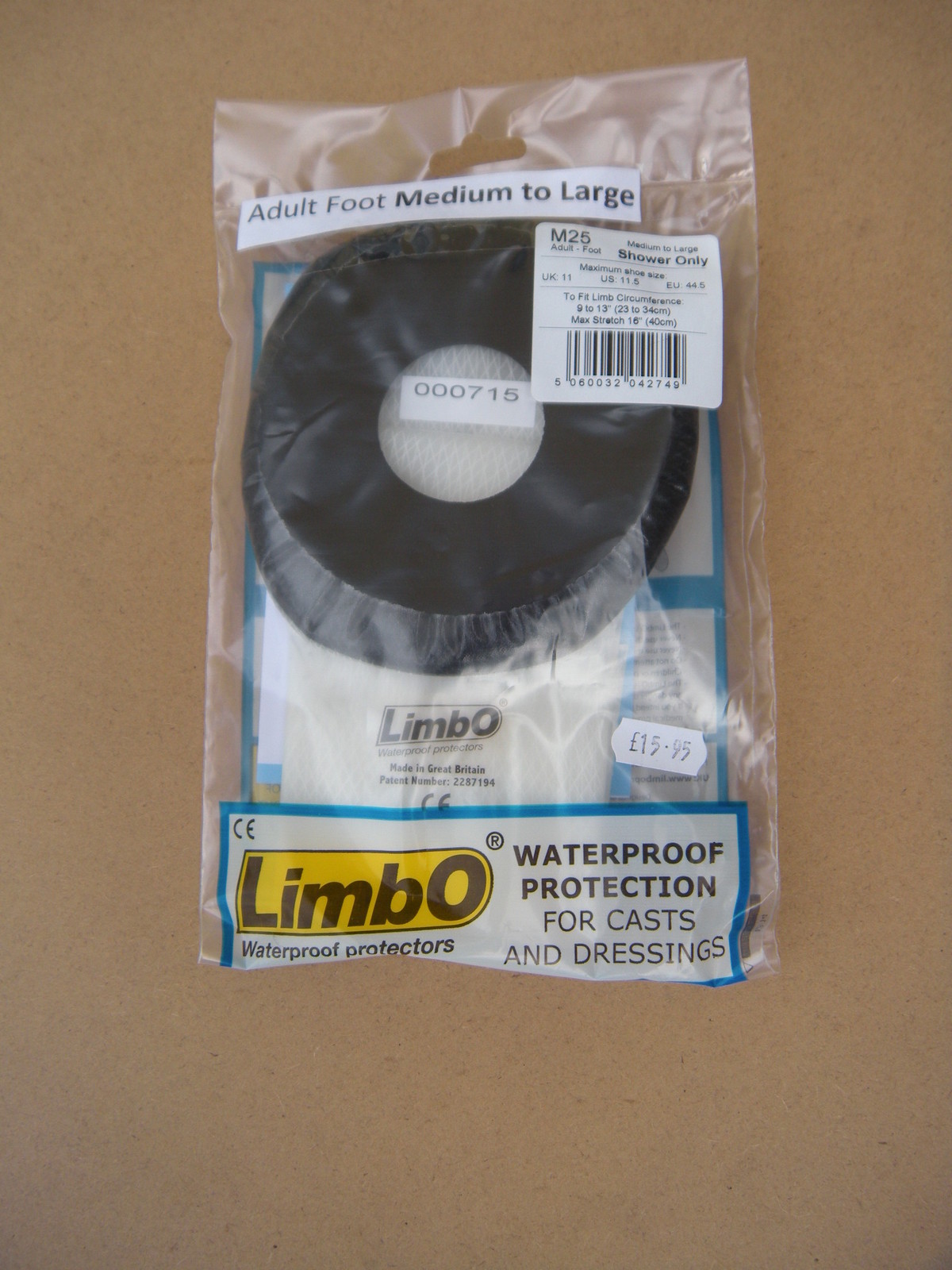 Limbo Knee & Foot Waterproof Protection for Casts & Dressings. Broken ...