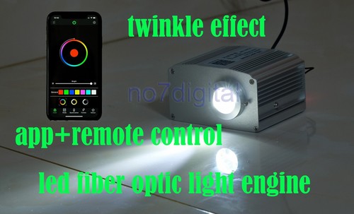 RGBW Twinkle Fiber Optic Light Box Optical Fiber Light Engine APP 10W ...