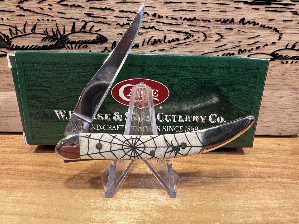 Case XX Natural Bone Halloween Spider Web Toothpick # 01474 | eBay