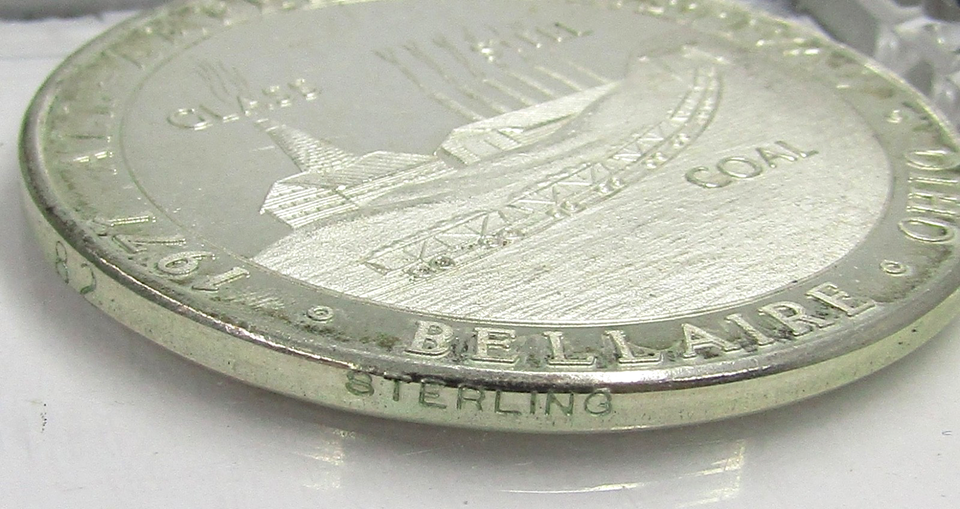 Bellaire Ohio-Benwood WV Bridge Centennial Sterling Silver 40mm Coin | eBay